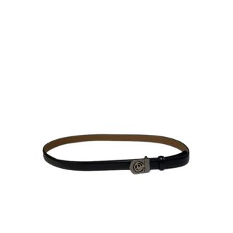 Dior Ceinture en cuir doccasion - Femme - Pre-owned - Noir - Taille: ONE Size