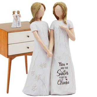 Generico Kunstskulptur der Freundschaft, Kunststatue des Freundes, minimalistische Dekoration, modern, einzigartige Figur, sentimentales Sammlerst&uuml;ck, f&uuml;r Inne