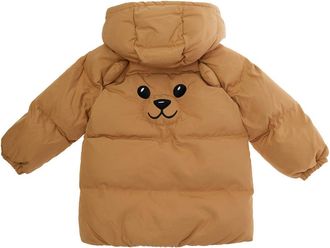 Moschino Quilted Polyester Down Jacket - Brown