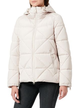Geox Damen W ALLENIE Short Park Jacket, Moonbeam, 38