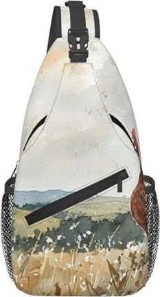 Generic Sac &agrave; dos &agrave; bandouli&egrave;re motif poulet, coq, sac &agrave; dos de voyage pour homme, sac &agrave; dos de randonn&eacute;e