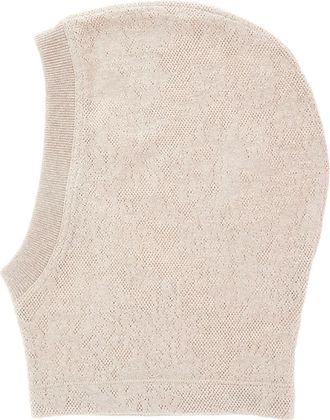 Brunello Cucinelli MG963B2Y09 Wool Blend Balaclava - Beige