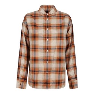 Ralph Lauren Tan Multicolor Button-Front Hemd - - Blouses & Shirts - Damen - Mehrfarbig - 2XS