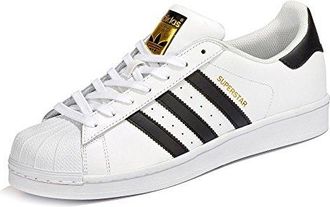 adidas Superstar C77124, Baskets Mixte Adulte, Blanc (Core Black/Footwear White), 43 1/3 EU