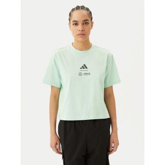 adidas T-Shirt Mercedes - AMG Petronas Formula One Team Premium JY3077 Gr&uuml;n Loose Fit