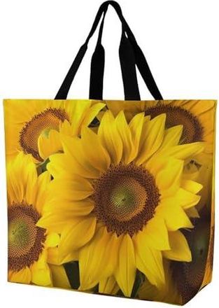 Generic Tournesols Fleurs Jaunes Sac Fourre-Tout Imperm&eacute;able Sacs D&eacute;contract&eacute; Sac A Main Femmes Pour Plage Quotidienne Gym