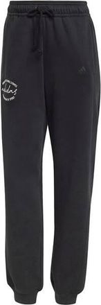 adidas Damen Hose Signature Graphic Print Fleece Loose