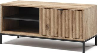 Vicco Banc pour chaussures Eliza, Chêne Viking, 100x45cm avec porte pliante, Vicco