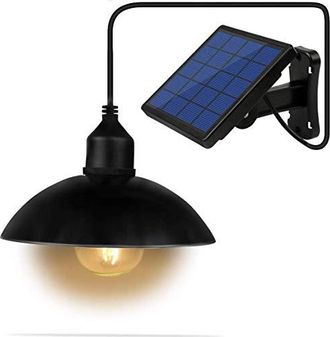 Lixada Lixada Lampe suspension solaire E27 Sensitive Light IP65 étanche pour jardin terrasse balcon 1