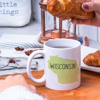 Generic Wei&szlig;e Tassen WISCONSIN Kaffeetasse Neujahr Geschenk Kaffee Tasse Mockup Einfarbig Tasse Mockup Cool Vatertag Geburtstag Weihnachten Geschenkideen 313 