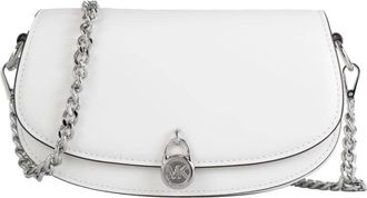 Michael Kors Femme, Sacs, Blanc, Taille: ONE Size Mila Petit Sac Bandouli&egrave;re Convertible en Cuir