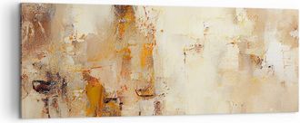 Arttor Bilder auf Leinwand Abstraktion St&uuml;ck Minimalismus Leinwandbild 140x50cm Wandbilder Dekoration Wohnzimmer Schlafzimmer Gro&szlig; XXL Wanddeko Bild Wand Kun