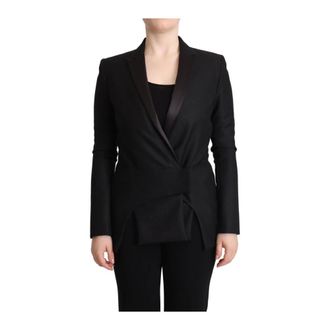 Costume National Eleganter Schwarzer Doppelreihiger Blazer - - Jackets - Damen - Schwarzk - XS