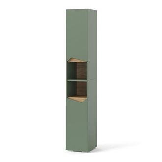 Vicco Marelle, Vert/Artisan, 30x180cm avec Portes et Compartiments Ouverts