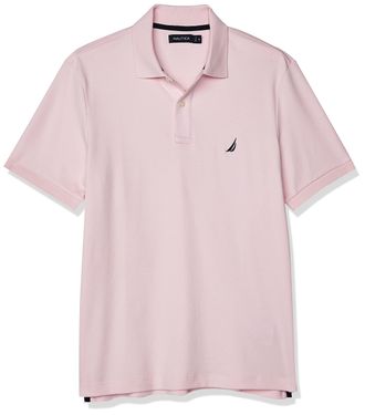 Nautica Herren Performance Pique Polo Shirt Polohemd, Pink-Cradle Pink, L