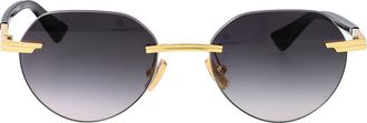 Bottega Veneta Lunettes De Soleil - Or