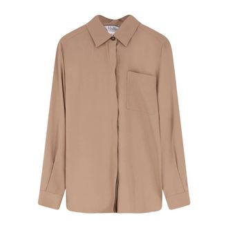 Max Mara Mxmsiamese Seidenhemd - - Blouses & Shirts - Damen - Braun - XS