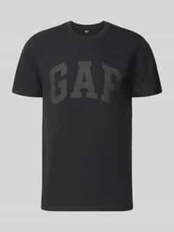 GAP T-Shirt mit Logo und Rundhalsausschnitt