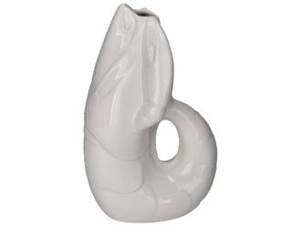 Giftcompany Madame Crevette Hummer Vase L wei&szlig; 32cm