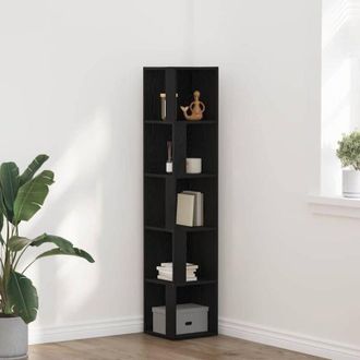 vidaXL Tag&egrave;res dangle Ch&ecirc;ne noir 33 x 33 x 164.5 cm Vidaxl