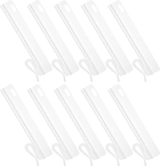 OSALADI 25 St&uuml;ck verstellbare Gardinenhaken aus Kunststoff, Gardinenaufh&auml;nger f&uuml;r Heimdekor, vielseitig f&uuml;r Fenster-, T&uuml;r- und Duschvorh&auml;nge