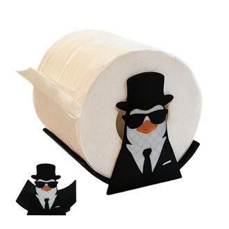 Generic Badezimmerspinguinhalter - S&uuml;&szlig;es Design f&uuml;r Toilettenpapierregal, Funktionelle Aufbewahrungsl&ouml;sung F&uuml;r Bad-Accessoires, von Home Toilettendekor, Verbe
