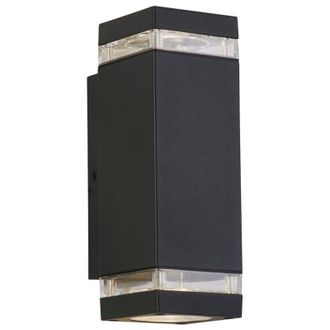 Searchlight Searchlight Houston Outdoor Up Down Wandleuchte Grau