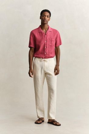 GANT Herren Gestreifte Leinenhose (XXXL) FADED BEIGE