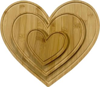 Generic Herzf&ouml;rmige K&auml;sebrett,H&ouml;lzerne romantische Platte,Holz Servierplatte F&uuml;r Salat Und Kuchen - F&uuml;r Familie K&uuml;che Home Party Picknick Camping Bauernhof Va