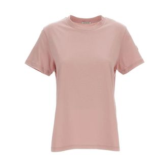 Moncler Femme, Tops, Rose, Taille: 38 FR T-shirt &agrave; col rond