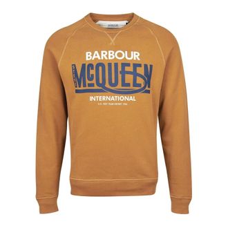 Barbour Homme, Sweatshirts et sweats à capuche, Orange, Taille: XL SweaT-shirt Randall Crew avec Broderie Cornelius