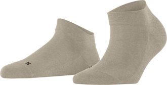 Falke Damen Sneakersocken Sensitive London W Sn Baumwolle kurz einfarbig 1 Paar, Beige Linen Melange 4541, 39-42