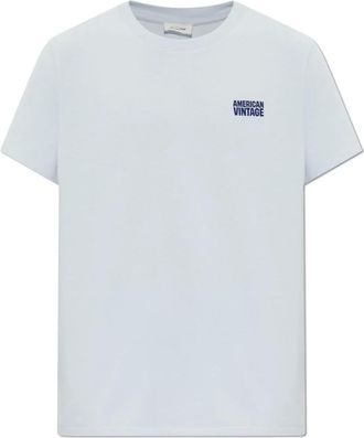American Vintage Homme, Tops, Bleu, Taille: XL T-shirt Ykobow