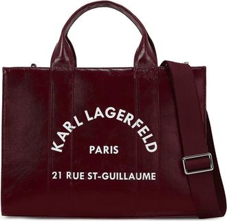 Karl Lagerfeld Shopper - Rue St-Guillaume beschichteter Tote Bag - Gr. unisize - in Rot - für Damen