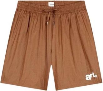 Arte Homme, Shorts, Brun, Taille: S Big Logo Shorts