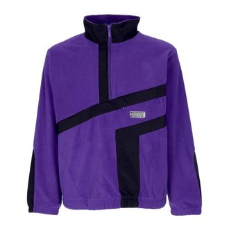 HUF Lila Polar Fleece Quarter-Zip Sweatshirt - - Knitwear - Herren - Lila - L
