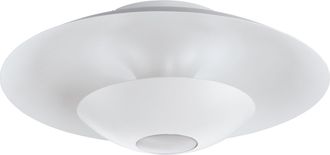 Eglo Deckenlampe Nuvano 1, Deckenleuchte, Stahl in weiss, Kunststoff in weiss E27 Fassung