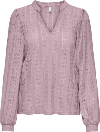 Only Onlmelanie L/S Split Top JRS