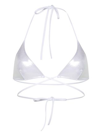 Dsquared2 Klassischer Neckholder-Bikini - Silber