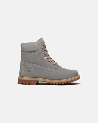 Timberland Premium 6-Inch Boot f&uuml;r Damen in Grau, Damen, Grau, Gr&ouml;&szlig;e