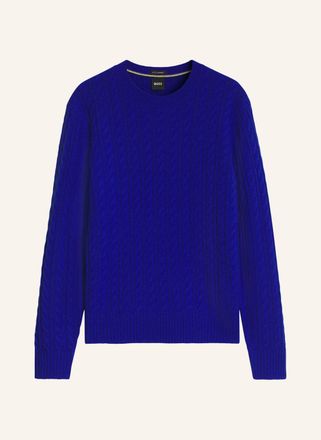 HUGO BOSS Pullover H-Furlan Regular Fit blau