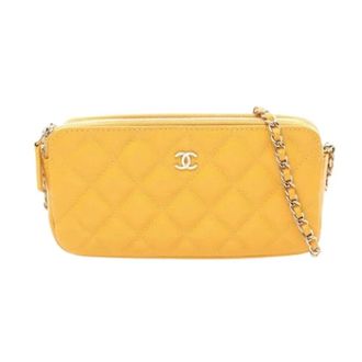 Chanel Sac bandouli&egrave;re vintage Pre-owned - Femme - Pre-owned - Jaune - Taille: ONE Size