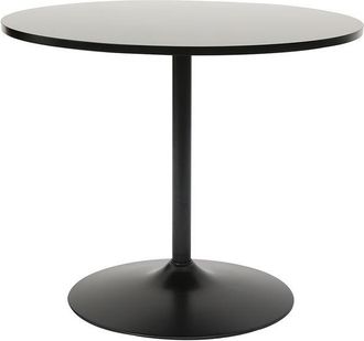 Miliboo Miliboo - Table &agrave; manger design ronde noire D90 cm calista