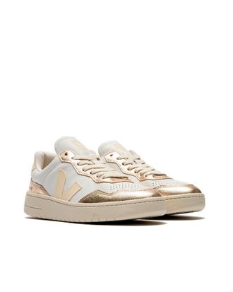 Veja Womens Sneakers V-90 White Limestone Platinum Trainers