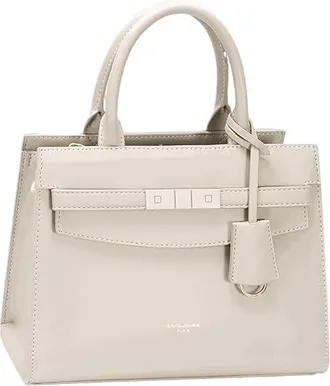 David Jones Sac &agrave; main Femme - Port&eacute; main - Similicuir PU - Taille Moyenne - Chic El&eacute;gant Ville Classique (Moonstruck)