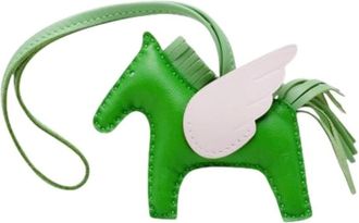 Herm&egrave;s Pre-owned Cuir porte-cls - Femme - Pre-owned - Vert - Taille: ONE Size
