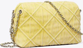 Tory Burch Damen Weiche Fleming Crossbody Bag aus Denim