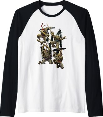 Teenage Mutant Ninja Turtles TMNT Teenage Mutant Ninja Turtles Comic Action Classic Group Raglan