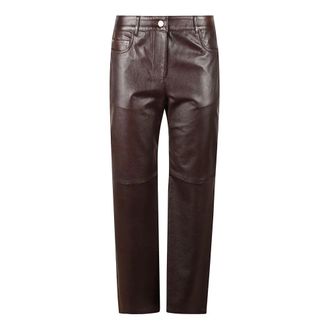 Max Mara Pesca Lederhose - - Trousers - Damen - Braun - XS