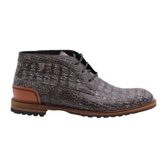 Floris Van Bommel Wildleder Stiefelette Crepe Sohle - - Shoes - Herren - Braun - 45 EU